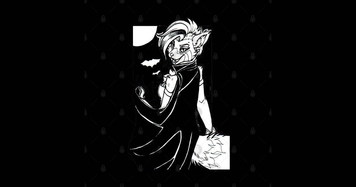 Inktober - Dracula - Furry - Sticker | TeePublic