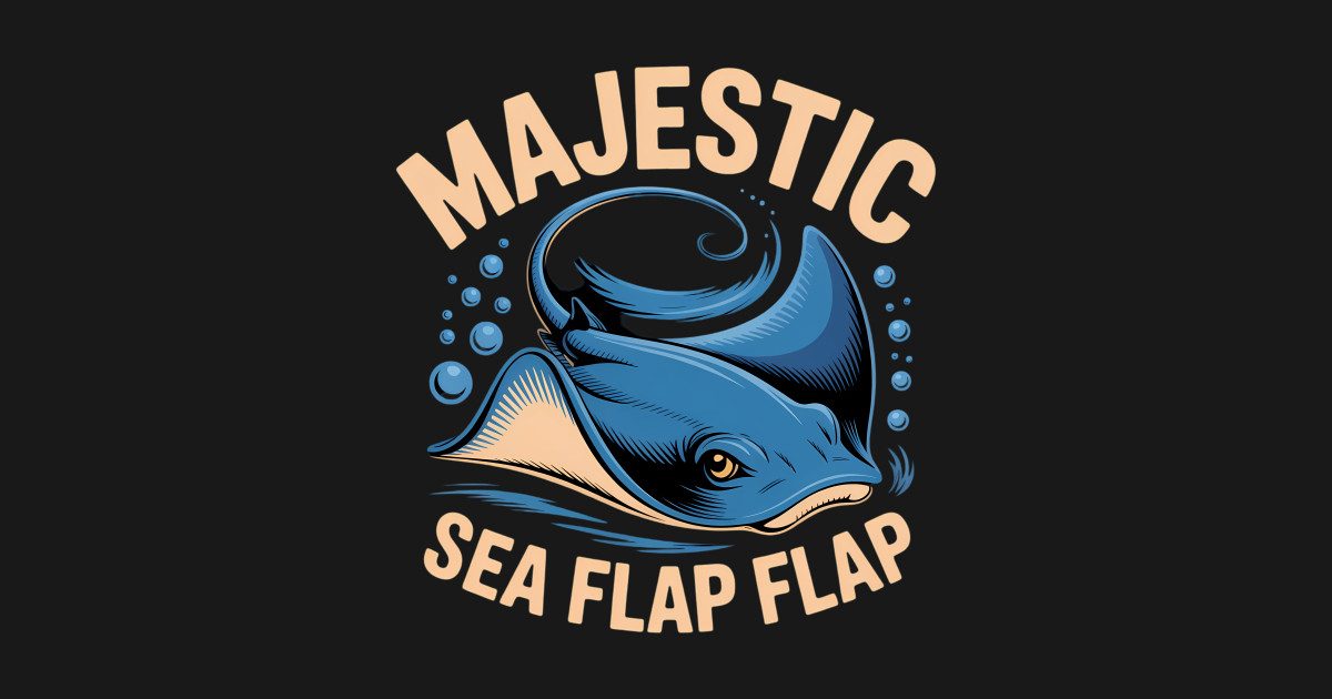 Majestic Sea Flap Flap Sea Ocean Stingray Animal Manta Ray - Majestic ...