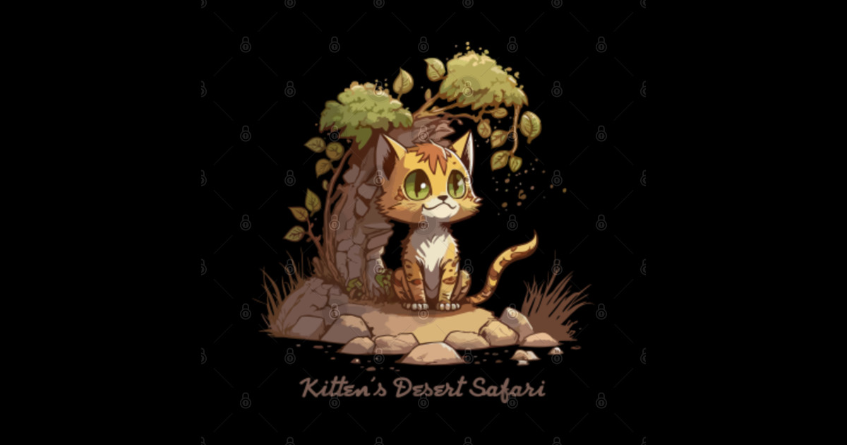 Whiskers in the Wild West - Desert Kitty Cat - Sticker | TeePublic