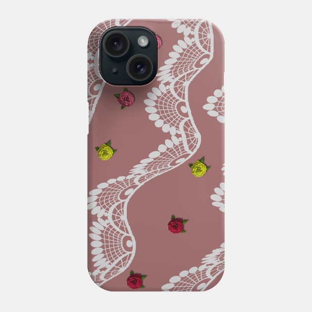 Flowers and Lace - Lace - Phone Case | TeePublic