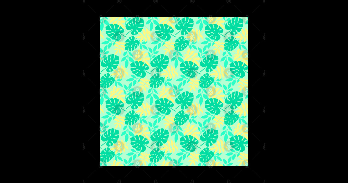 Tropical Leaf - Leaf Pattern - Sticker | TeePublic