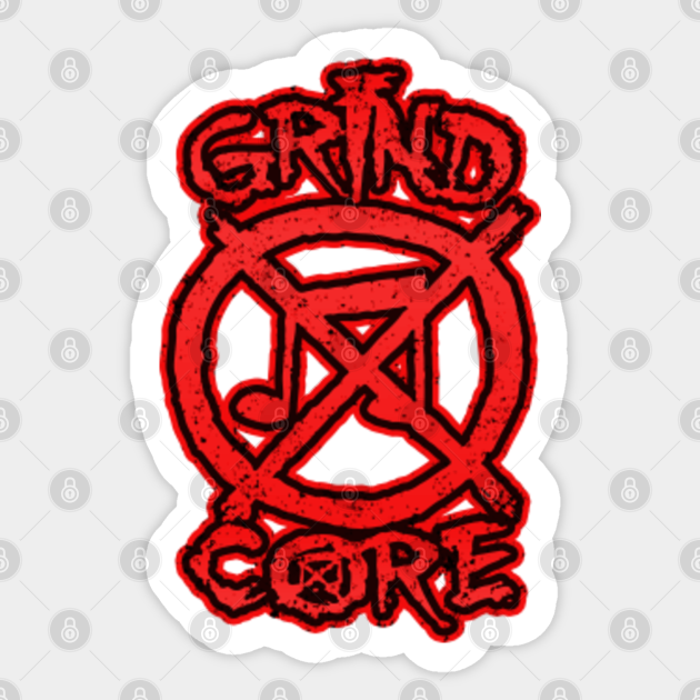 Grindcore Logo - Grindcore - Sticker | TeePublic
