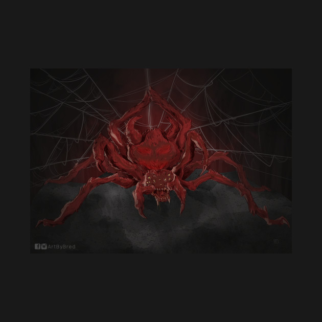 The Red Devil Spider - Games - T-Shirt | TeePublic