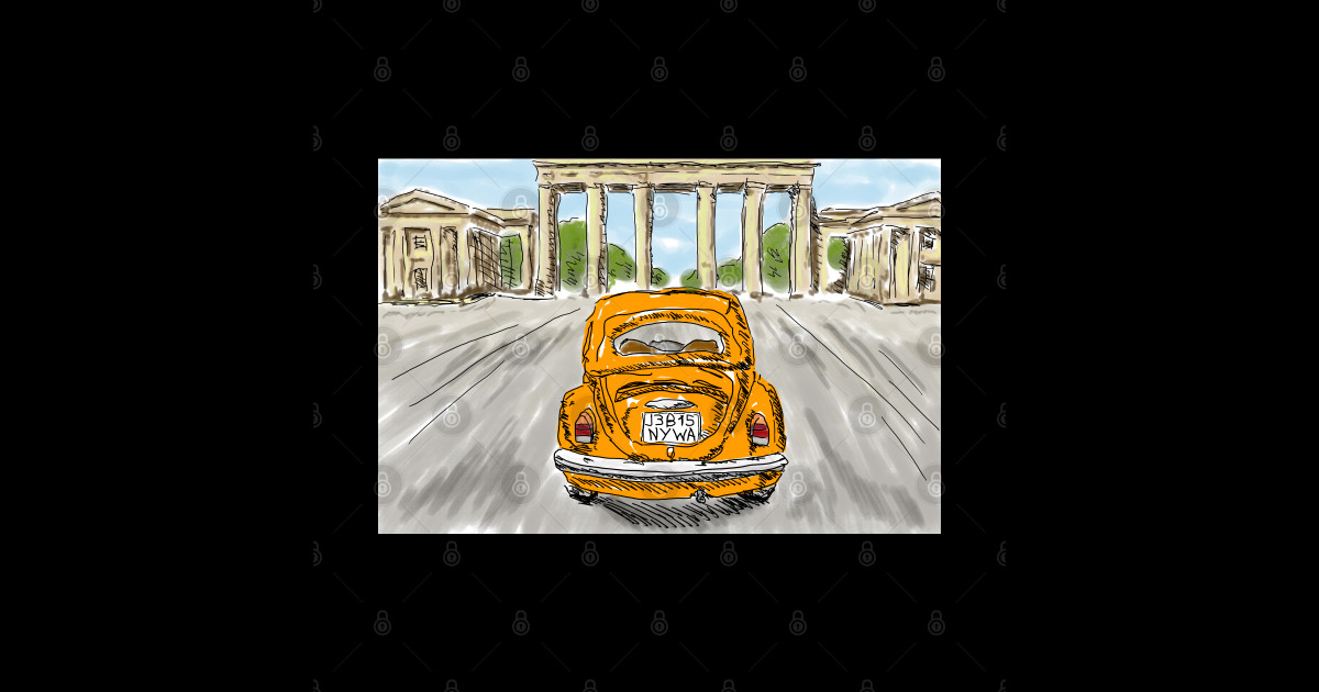 classic car ink illustration, italian art, vintage - Classic Car Ink ...