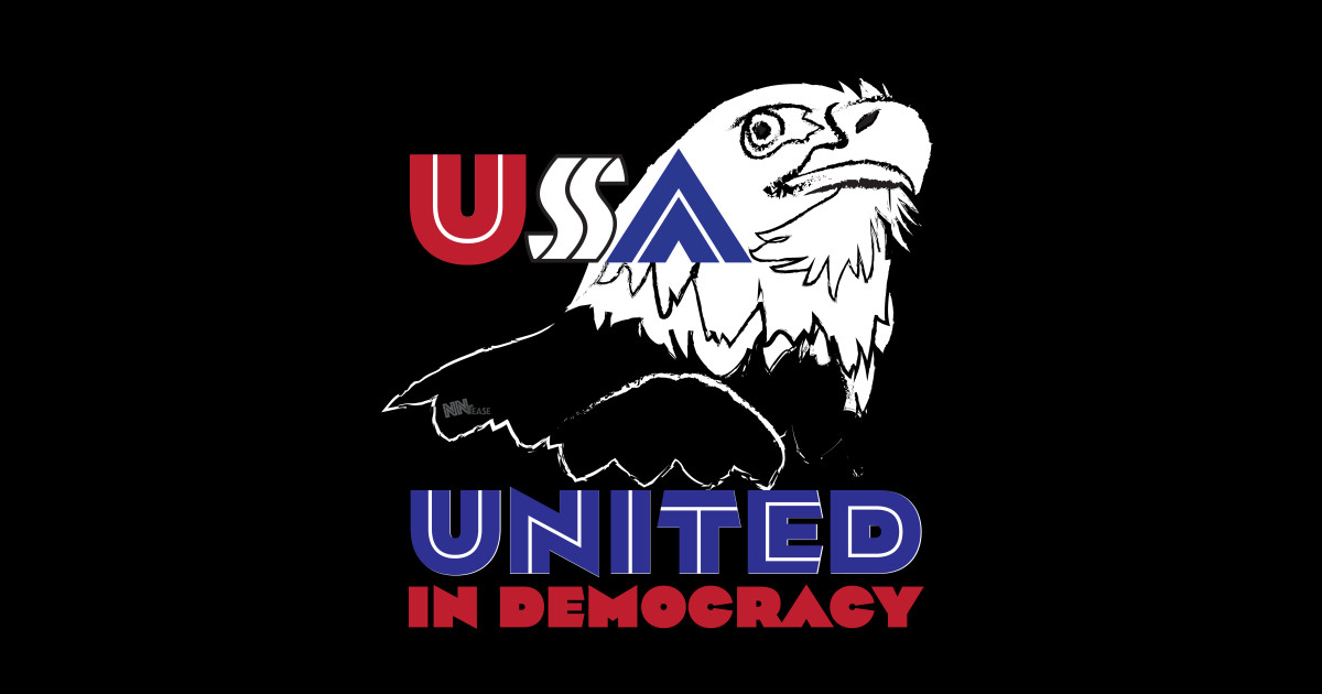 Democracy Eagle - Democracy - Sticker | TeePublic