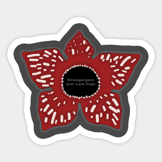 Demogorgon Hugs - Stranger Things Demogorgon - Sticker | TeePublic