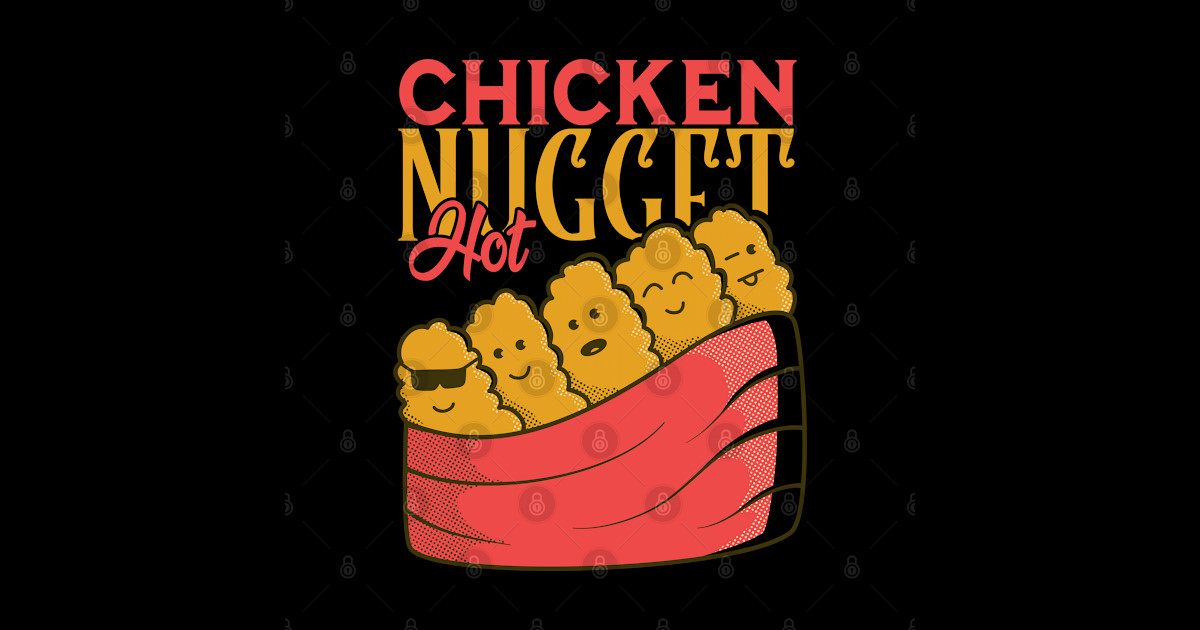Chicken Nugget - Nugget - Sticker | TeePublic