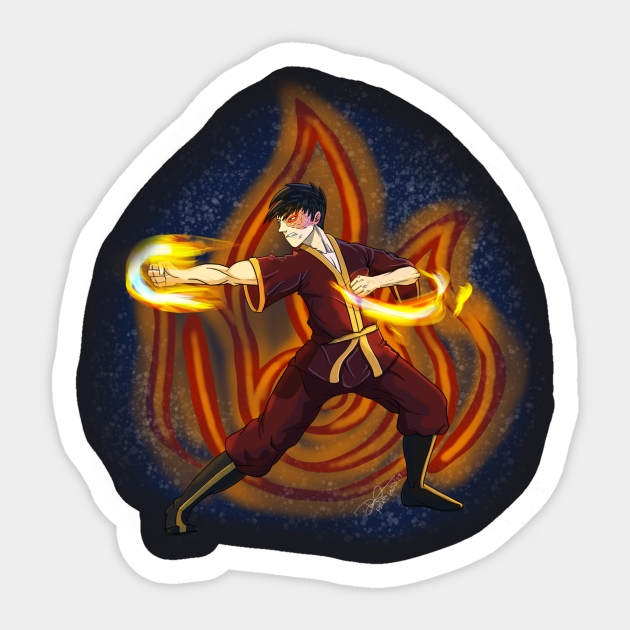 Zuko - Avatar The Last Airbender - Sticker | TeePublic