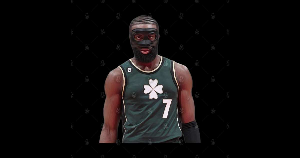 Jaylen Brown Mask - Jaylen Brown - Sticker | TeePublic