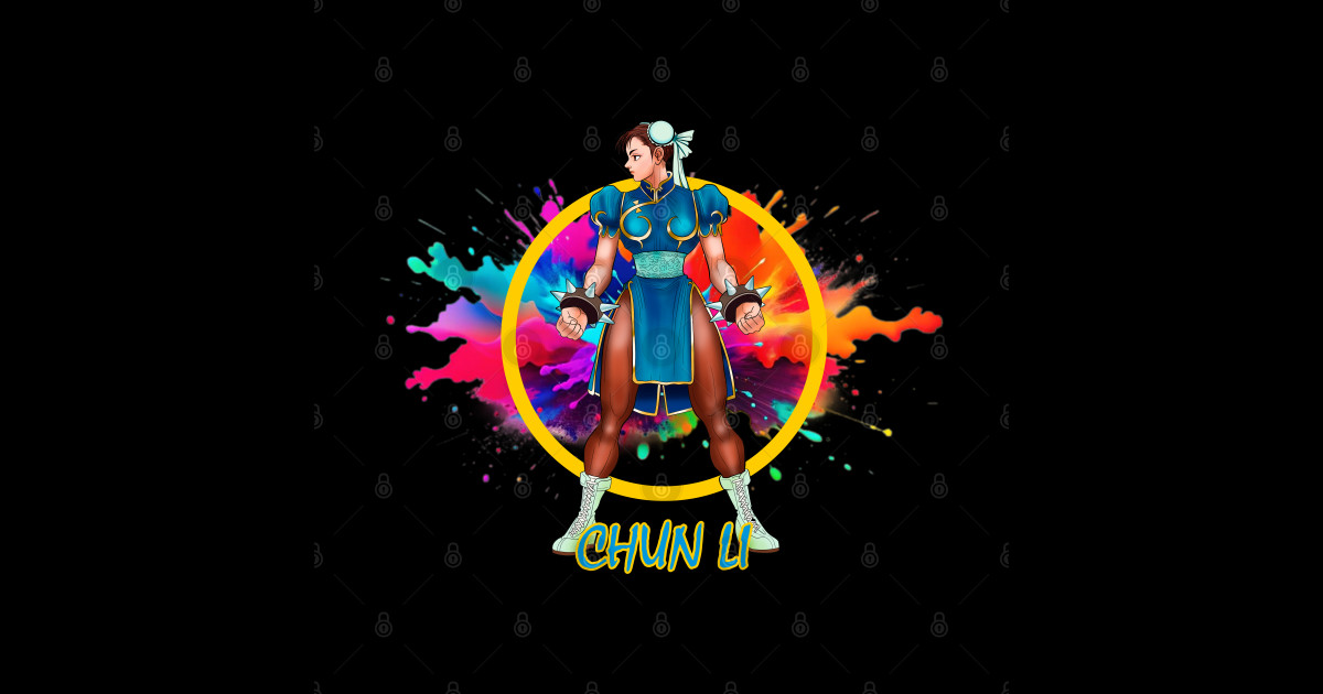 CHUN LI - ARCADE GAME STREET FIGHTER - D1 - Arcade Games - Sticker ...
