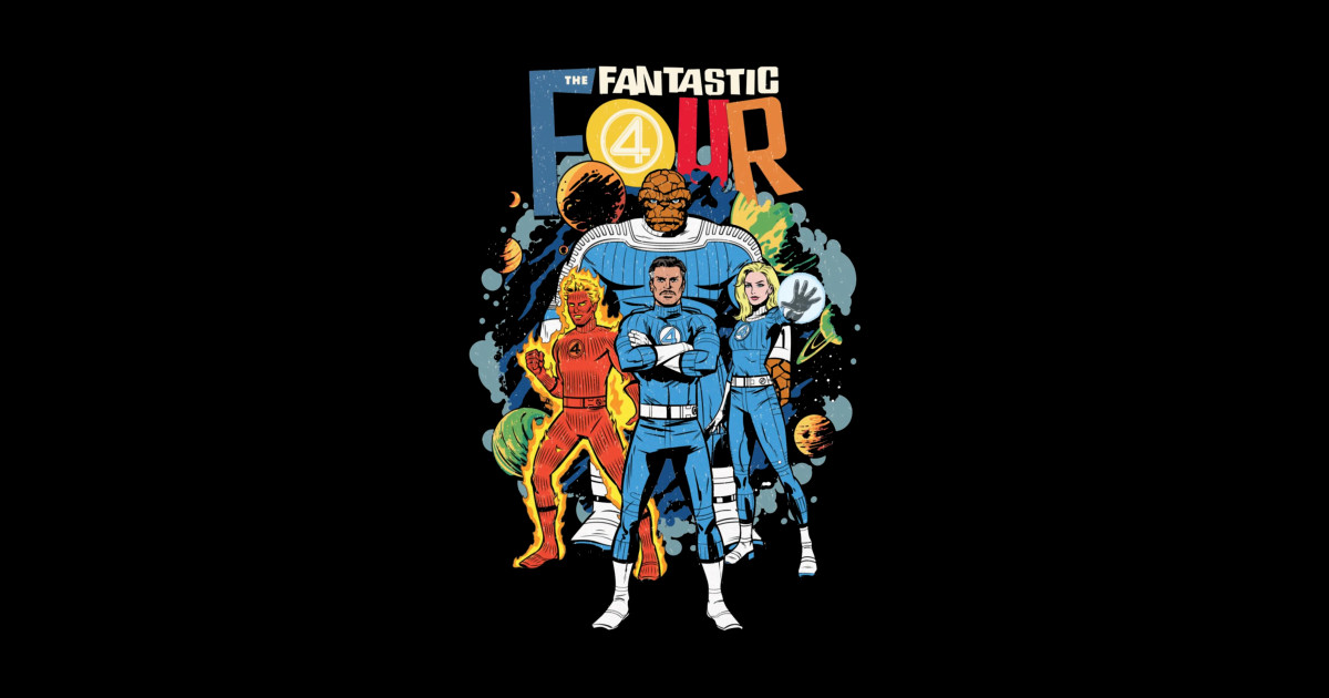 The Fantastic Four Team! - Fantastic Four - Sticker | TeePublic