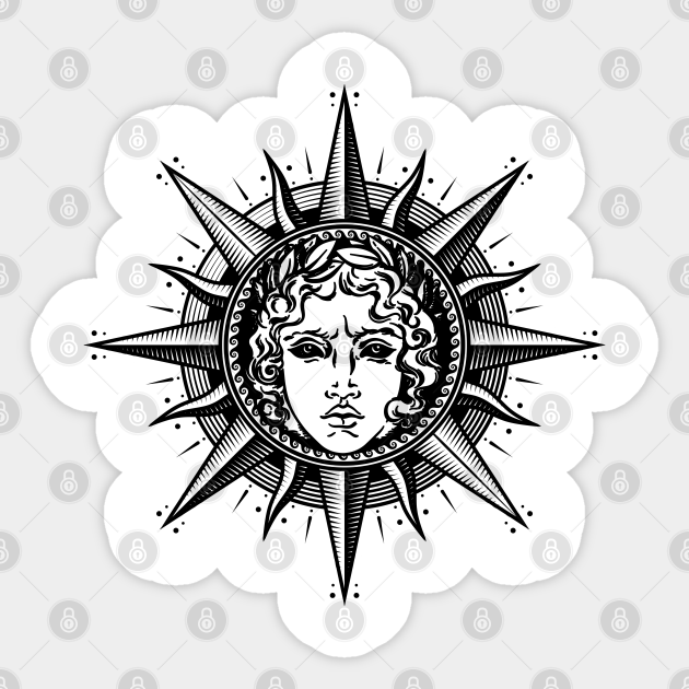 Apollo Sun God Symbol - Apollo - Sticker | TeePublic
