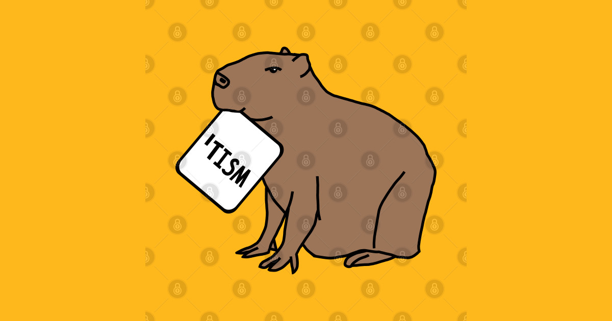 Capybara and Autism - Autism Awareness - T-Shirt | TeePublic