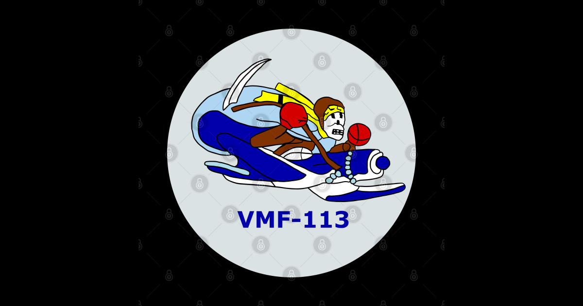 VMF 113 - Squadron Patches - Sticker | TeePublic