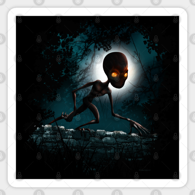 The Dover Demon - Cryptids - Sticker | TeePublic