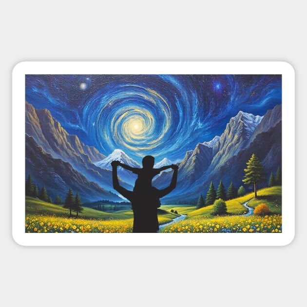 Father and Son - Fathers Day - Sticker | TeePublic