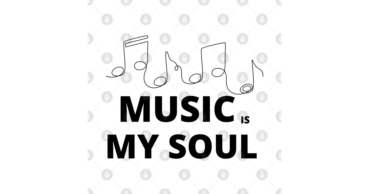 music is my soul with notes - Music Notes Artwork - T-Shirt | TeePublic