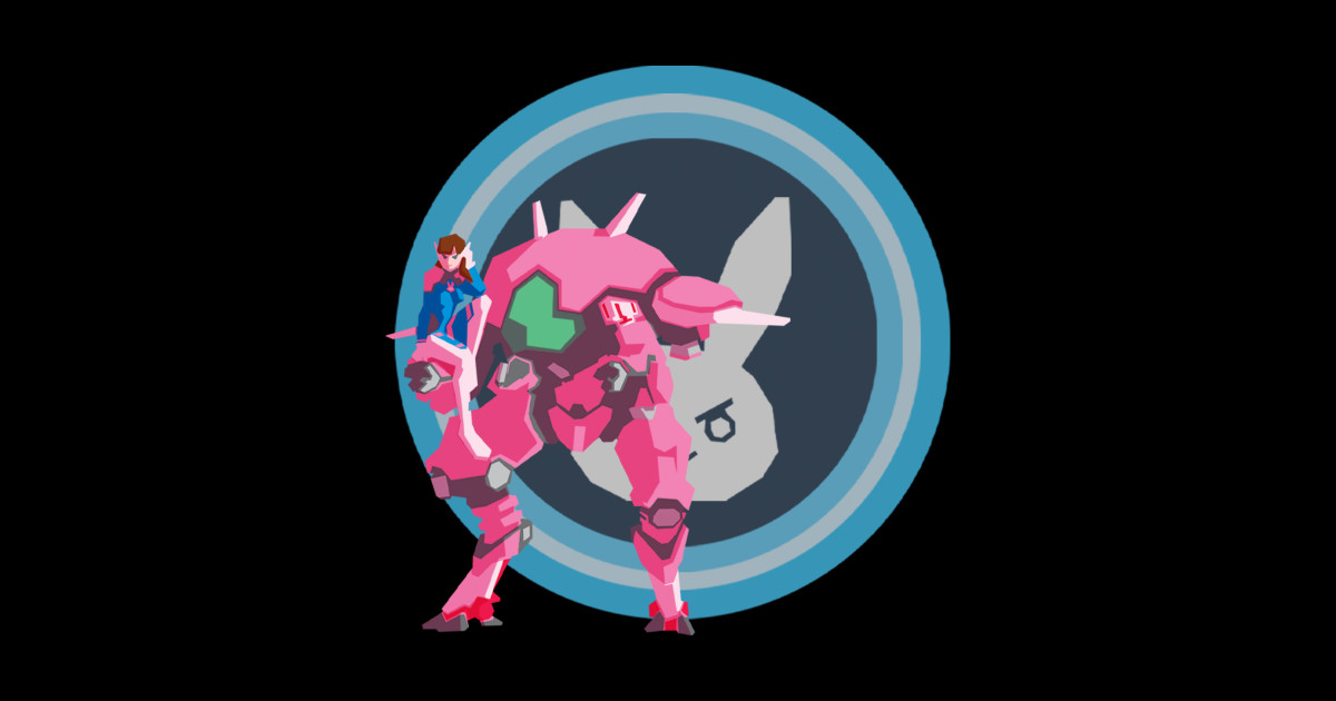 DVA - Overwatch - Sticker | TeePublic