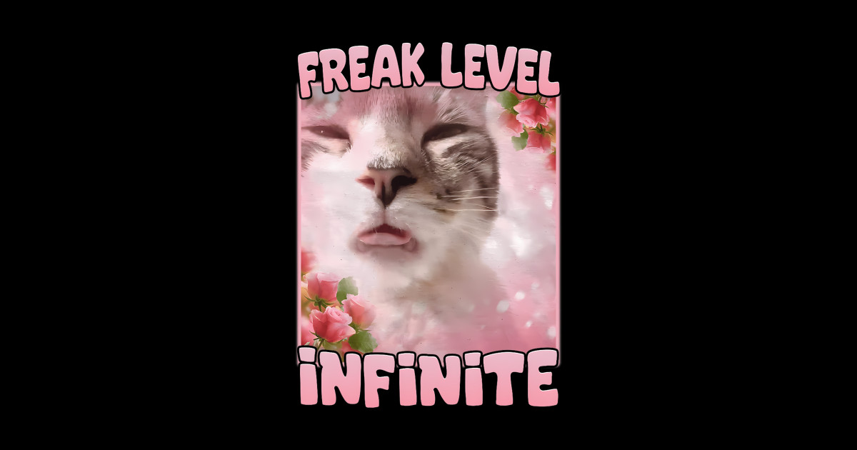 Freak Level Infinite Silly Cat Brainrot Weird - Funny Cat Meme ...
