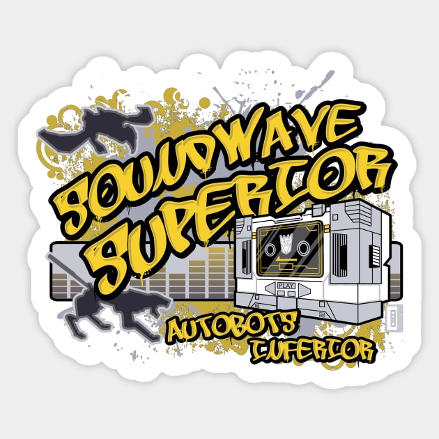 Soundwave Superior Graffiti - Soundwave - Sticker | TeePublic