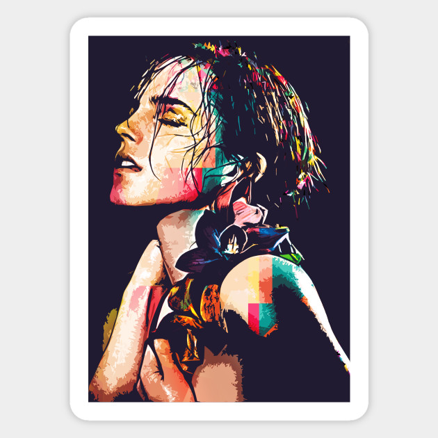 Emma Watson Pop Art - Emma Watson - Sticker | TeePublic
