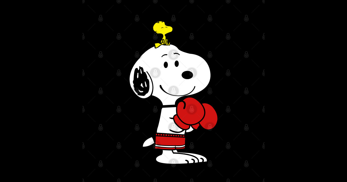 Snoopy Boxing - Snoopy - Sticker | TeePublic