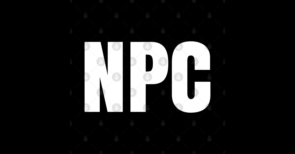 NPC - Non Playable Character - Npc - Sticker | TeePublic