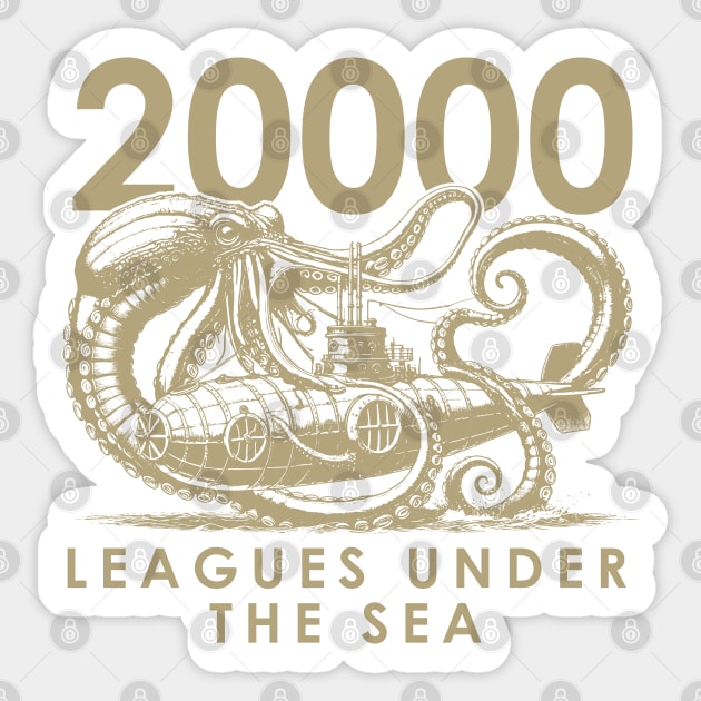 Leagues under the Sea - 20000 Leagues Under The Sea - Sticker | TeePublic