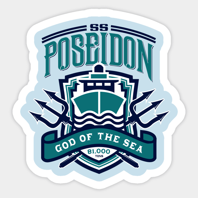 Poseidon - Poseidon - Sticker | TeePublic