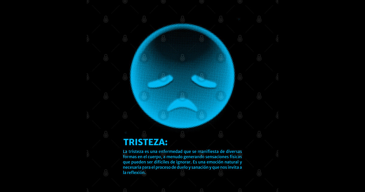 LAS EMOCIONES, TRISTEZA - Triste - Sticker | TeePublic