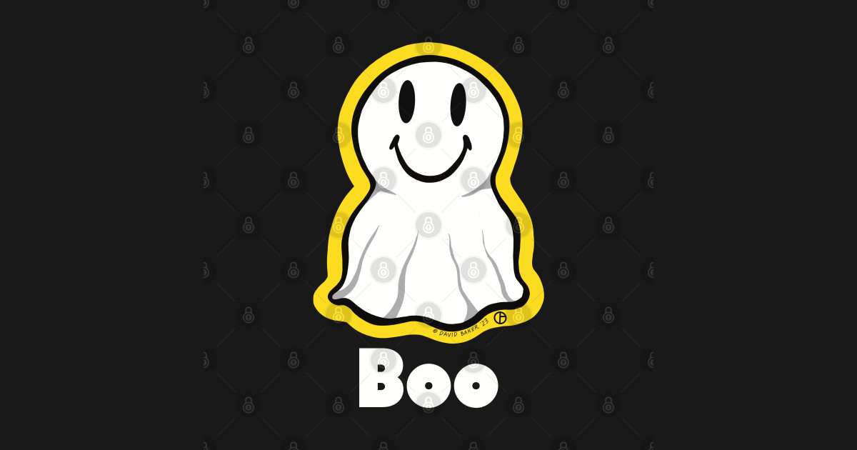 Smiley Boo - Boo - T-Shirt | TeePublic