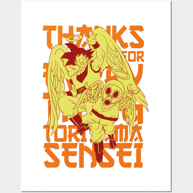 AKIRA TORIYAMA: THANKS FOR EVERYTHING TORIYAMA SENSEI BACK AND FRONT ...