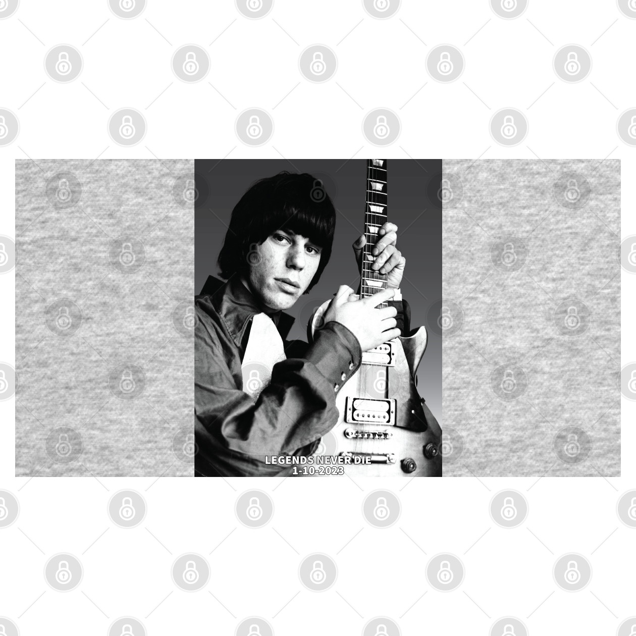 RIP jeff beck - legend never die - Rip Jeff Beck - T-Shirt | TeePublic