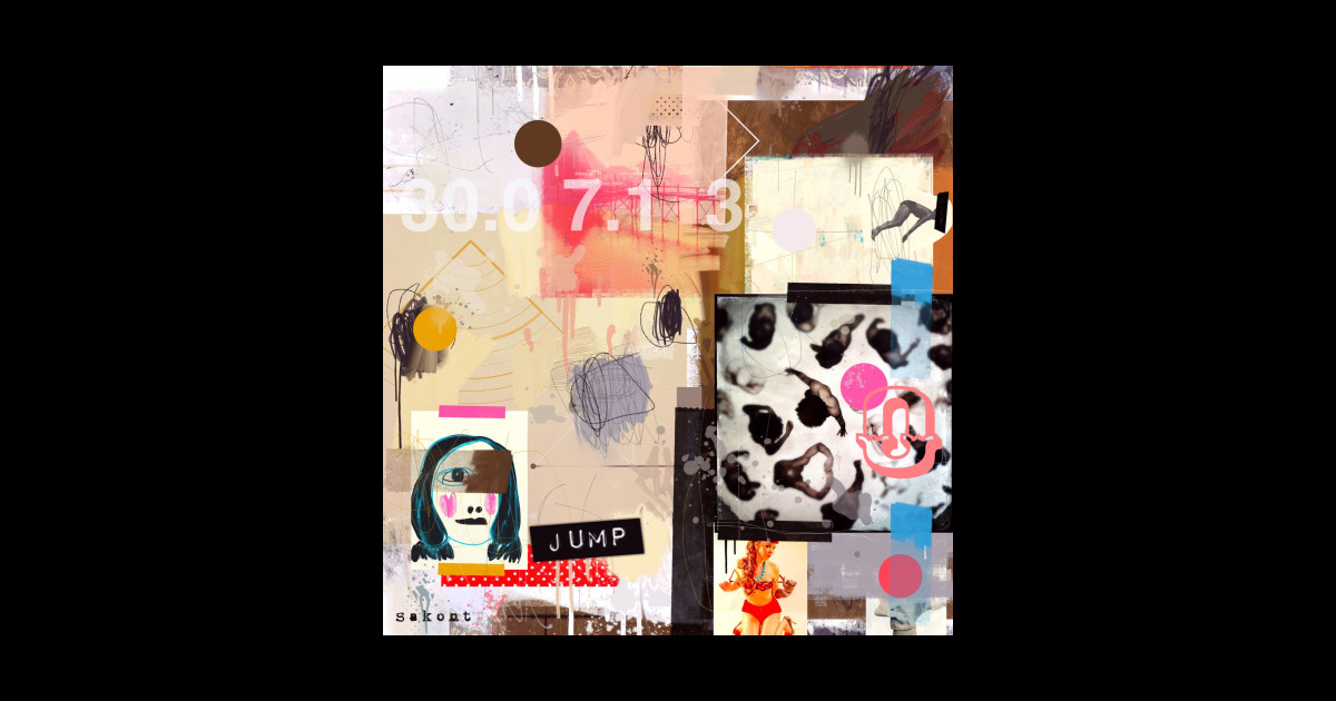 What The Hell - Modern Abstract Art - Sticker | TeePublic