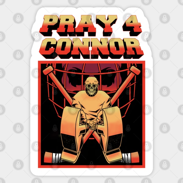 PRAY FOR CONNOR - Edmonton Oilers - Sticker | TeePublic