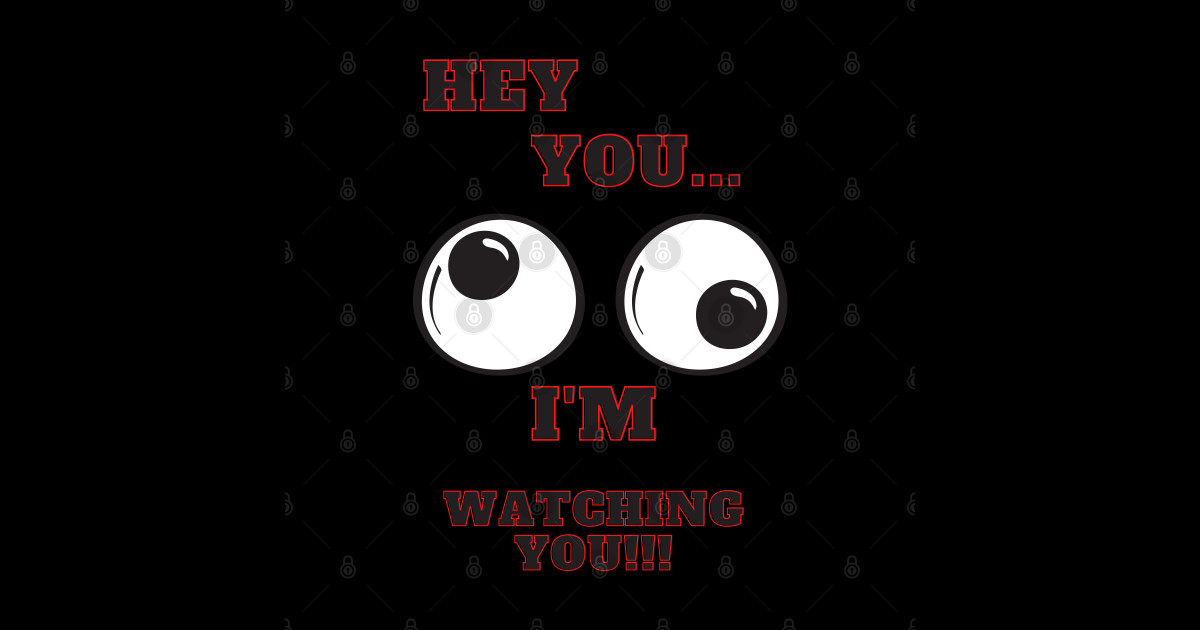 Hey you... Funny design - Eyes - Sticker | TeePublic