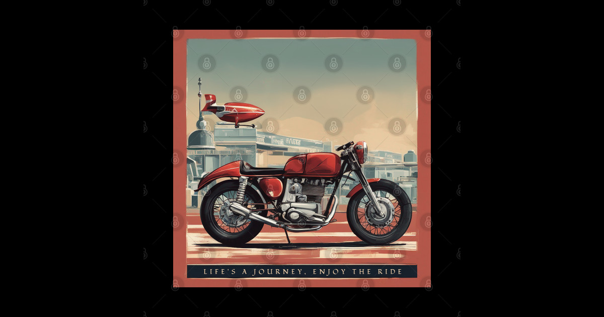 Life is a journey, enjoy the ride motorcycle - Motorcycle - Sticker ...