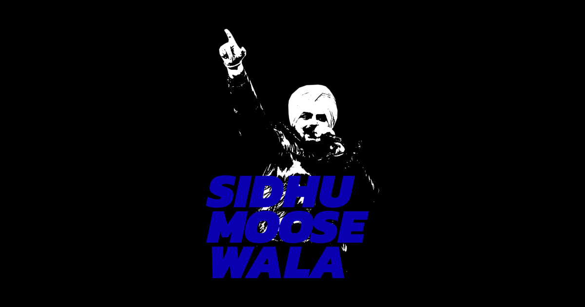 Sidhu moose wala : * Indian rapper - Sidhu Moose Wala - Sticker | TeePublic