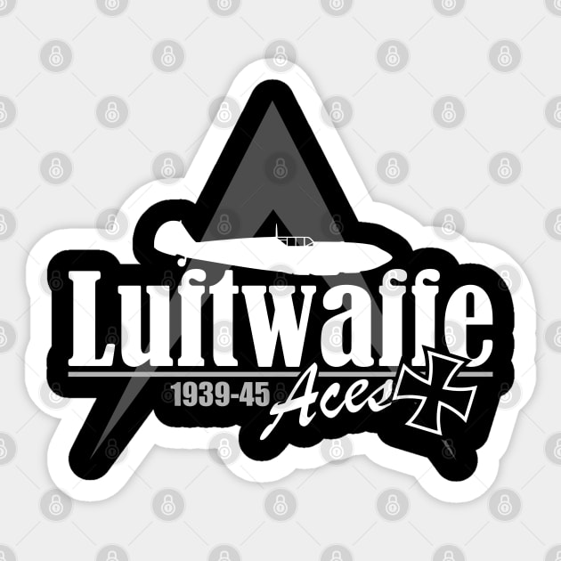 WW2 Luftwaffe Aces - Ww2 Luftwaffe Fighter Gifts - Sticker | TeePublic