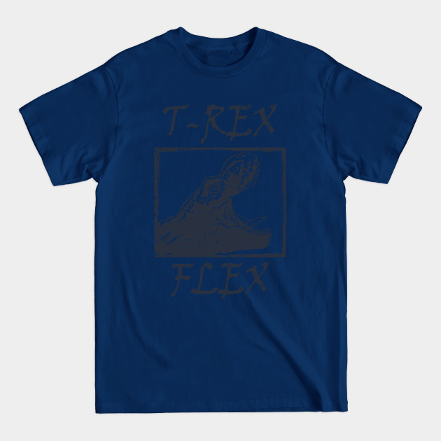 T-Rex Flex Dino Distressed Retro Black - T Rex - T-Shirt sold by ...