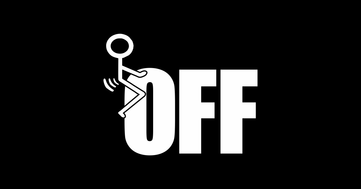 Fuck Off - Stick Figure Adult Joke - Fuck Off - Sticker | TeePublic