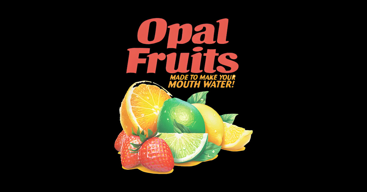 Retro Opal Fruits Sweets - Candy - Posters and Art Prints | TeePublic