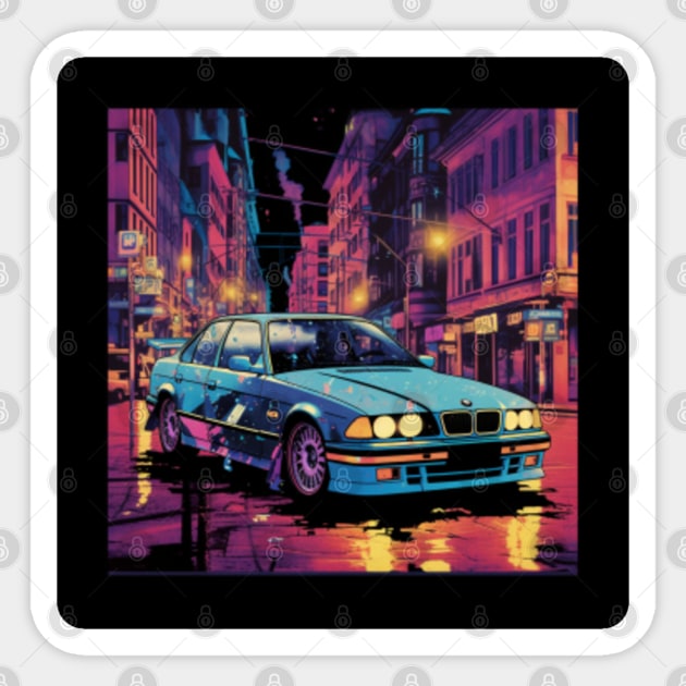 E36 M3 Custom Sport Sedan - Bmw M3 - Sticker | TeePublic