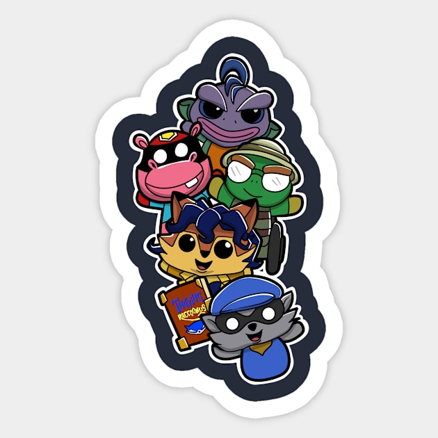 Sly Cooper cute - Sly Cooper - Sticker | TeePublic