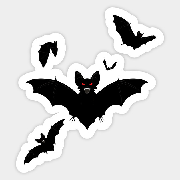 Halloween Bats - Bat - Sticker | TeePublic