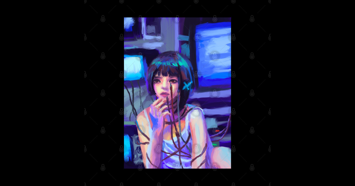 Lain Iwakura Cybercore Frutiger Aero Y2k Anime - Lain Cybercore ...