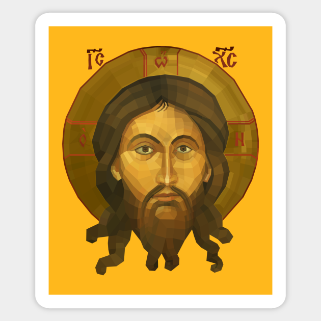 Mandilion Christ Icon - Jesus - Sticker | TeePublic