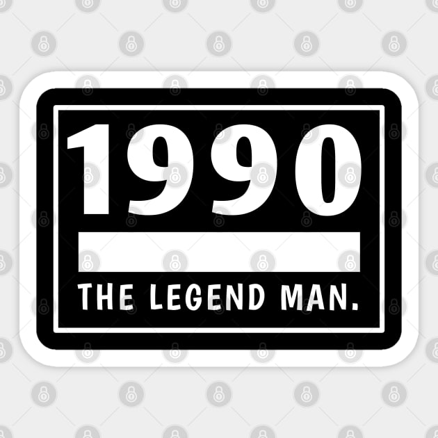 1990 Birthday - 1990 Birthday - Sticker | TeePublic