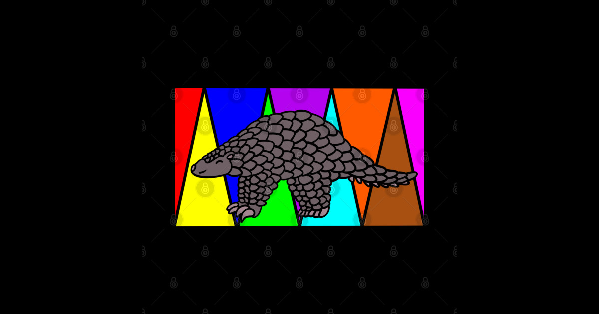 Cute funny pangolin - Pangolin - Sticker | TeePublic