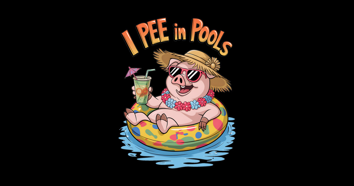 I PEE IN POOLS - Funny Swimming & Diving - I Pee In Pools Funny ...
